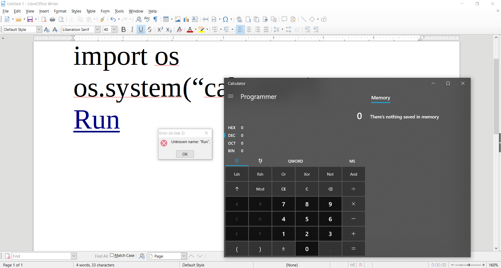 LibreOffice – A Python Interpreter (code execution vulnerability CVE-2019-9848) – Insinuator.net